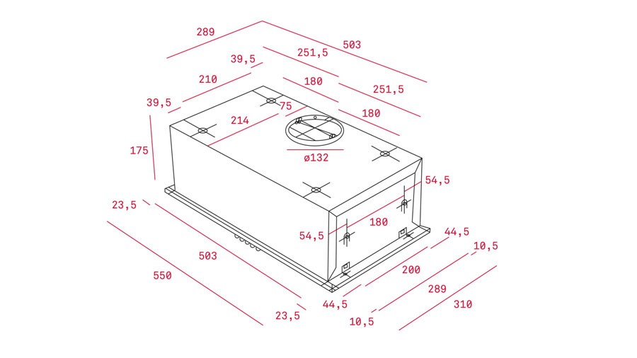 Máy hút mùi âm tủ TEKA TOTAL GFH 55